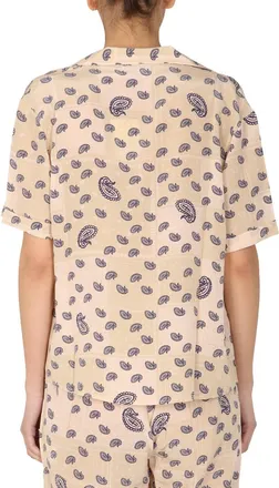 &ecirc;tre c&eacute;cile Paisley Print Silk Shirt - Beige