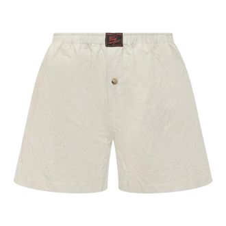 Willy Chavarria Homme, Shorts, Blanc, Taille: L Elasticated-waist Shorts