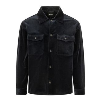 HUGO BOSS Carper Corduroy Overshirt - - Shirts - Herren - Blau - L