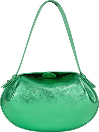 Felipa Handtasche Damen Laminat gr&uuml;n