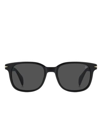 David Beckham Runde Sonnenbrille - Schwarz
