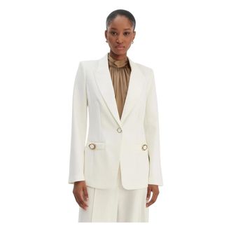 Marciano Femme, Vestes, Blanc, Taille: 40 FR Blazer Zaira &agrave; un bouton
