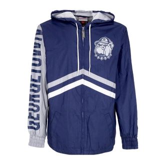 Mitchell & Ness Georgetown Hoyas Windbreaker Jacke - - Sport - Herren - Blau - L