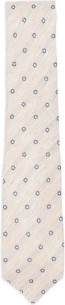 Barba Homme, Accessoires, Beige, Taille: ONE Size Cravate &agrave; motif floral