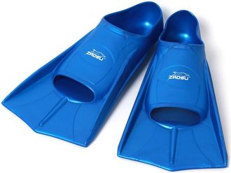 Zaosu Unisex Training Fins | Kurzflossen f&uuml;r Erwachsene und Kinder f&uuml;rs Training im Schwimmen, Gr&ouml;&szlig;e:31.5/33, Farbe:blau