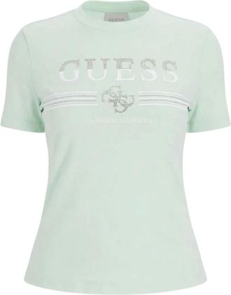Guess Femme, Tops, Vert, Taille: 42 FR Siena T-Shirt