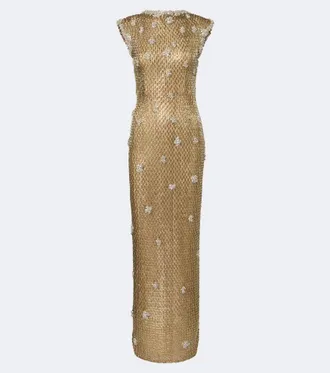 Rachel Gilbert Verzierte Robe Solana