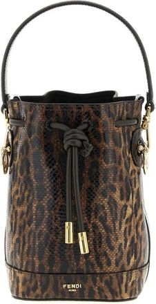 Fendi Leopardenmuster-Beuteltasche - - Bags - Damen - Braun - ONE SIZE