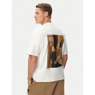 HUGO BOSS T-Shirt Detzi 50563795 Wei&szlig; Relaxed Fit