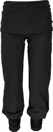 Guru Shop Yoga-Hose mit Minirock in Bio-Qualit&auml;t - Schwarz, Damen, Baumwolle, Size:XXL