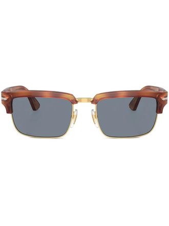 Persol lunettes de soleil &agrave; monture rectangulaire - Marron