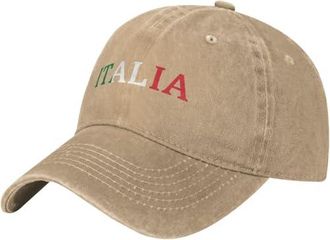 Generic Casquette Italie Italien Casquettes Sport Respirant Sunhat Réglable pour Homme Femme Course À Pied