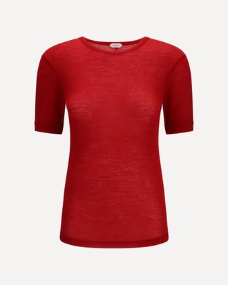 Versace Ribbed knit T-shirt Female 40
