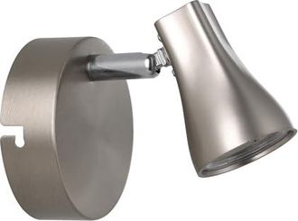 Eglo LED Deckenlampe Tiberio 1, Deckenstrahler, Stahl, Kunststoff in nickel-matt, warmwei&szlig;