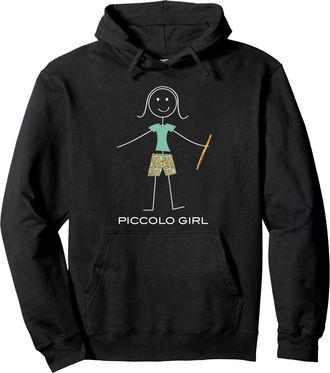 Whyitsme Design Lustige Piccolo Girl Piccolo Playerin f&uuml;r Frauen Pullover Hoodie
