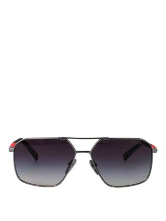 Prada Lunettes De Soleil - Gris