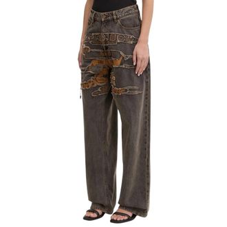 Y / Project Paris Best Patch Jeans - - Jeans - Damen - Grau - W28