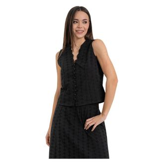 Kocca Femme, Tops, Noir, Taille: 36 FR Hauts sans manches