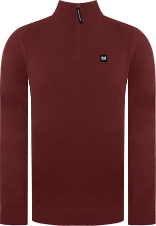 Weekend Offender Vandium Herrenpullover in Dunkelrot