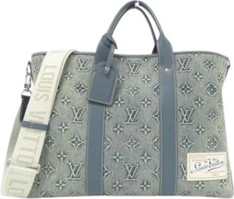 Louis Vuitton unisex, Pre-owned, Bleu, Taille: ONE Size Tote en jean Pre-owned