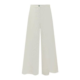 Pinko Pinko, Femme, Pantalons, Blanc, Taille: 36 FR Canelli Wide Pantalons
