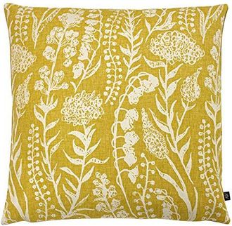 Ashley Wilde Turi Polyester gefülltes Kissen, Polyester, Baumwolle, Leinen, Sonnenschein/Gold