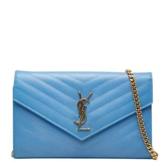 Saint Laurent Sac bandouli&egrave;re vintage doccasion - Femme - Pre-owned - Bleu - Taille: ONE Size