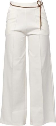 Herno Femme, Pantalons, Blanc, Taille: 36 FR Pantalon Palazzo