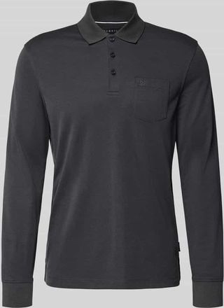 Bugatti Regular Fit Poloshirt aus Baumwoll-Mix mit Brusttasche