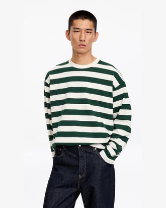 Arket Lockeres Langarmshirt -Gr&uuml;n
