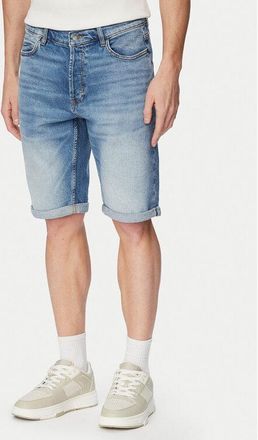 HUGO BOSS Jeansshorts 50556163 Blau Regular Fit
