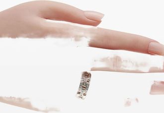 Cartier Maillon Panthre diamond white gold ring - Silber