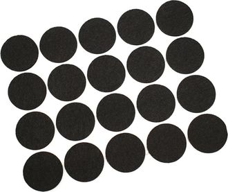 Holibanna 100stücke Filzmatten Für Möbel Selbstklebend Und rutschfest Runde Schutzmatte Für Tisch Und Stuhlfüße Schwarz Wasserabweisend Bodenschutz Vor Kratzern