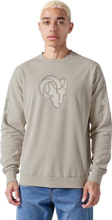 Pro Standard Mens NFL Los Angeles Rams Neutral Crewneck Sweatshirt Taupe M