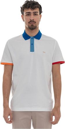 Harmont & Blaine Homme, Tops, Blanc, Taille: 2XL Lrq417 Polo &agrave; Manches Courtes