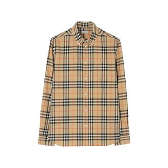 Burberry Relaxed Fit Check Cotton Shirt
