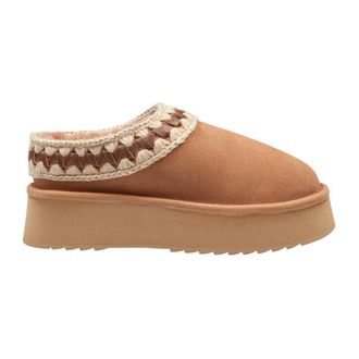 Mou Suede Platform Clog - - Shoes - Damen - Beige - 39 EU