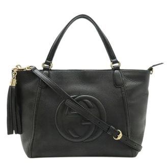 Gucci Pre-owned Soho Leather 2way Tote Bag - Femme - Pre-owned - Noir - Taille: ONE Size