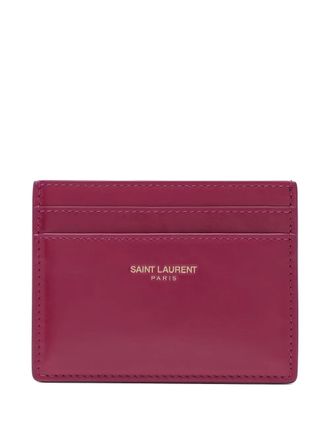 Saint Laurent Kartenetui mit Ziern&auml;hten - Rosa