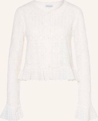 Mrs & Hugs Mrs & Hugs Strickjacke Mit Cashmere weiss