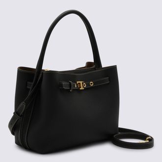 Tod's Womens Leather Top Handle Bag Black