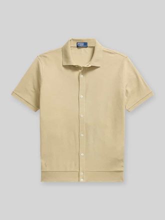 Polo Ralph Lauren Regular Fit Poloshirt mit durchgehender Knopfleiste aus reiner Baumwolle