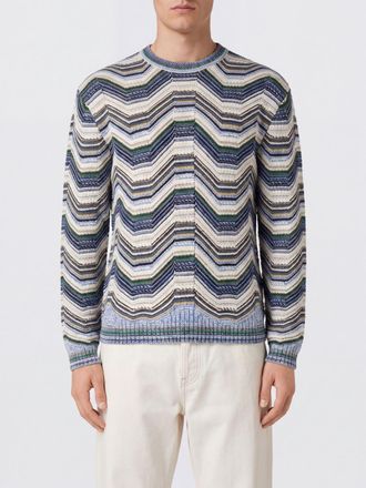Missoni Slim-Fit Pullover mit Rundhalsausschnitt und mehrfarbigem Zickzackmuster von