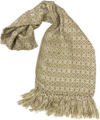 Generico Rebozo (écharpe mexicaine) artisanale « Stars » faite à la main au Chiapas, au Mexique, beige, Taille Unique