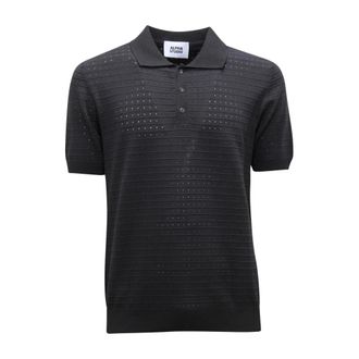Alpha Studio Traforata Strick-Shirt - - Tops - Herren - Grau - M