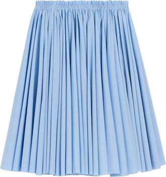 Ami Femme, Jupes, Bleu, Taille: 38 FR Cotton Wheel Skirt