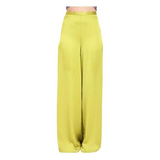 Simona Corsellini Polyester Hose - - Trousers - Damen - Gr&uuml;n - L