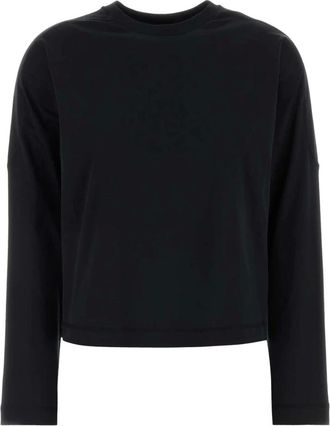 Herno Femme, Sweatshirts et sweats &agrave; capuche, Noir, Taille: 36 FR Laminar T-Shirt
