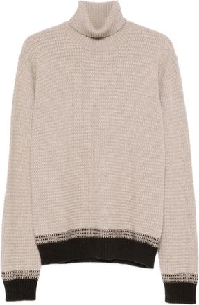 Ermenegildo Zegna pull à col roulé - Marron