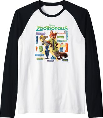 Disney Zoomania Signs Raglan
